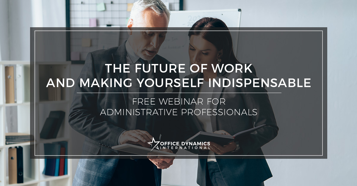 Free Webinar for Assistants - The Future of Work and Making Yourself ...