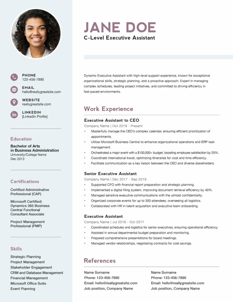 Executive Assistant Resume Examples and Guide