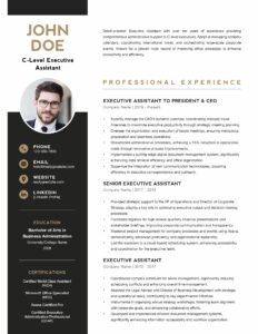 Executive Assistant Resume Examples and Guide
