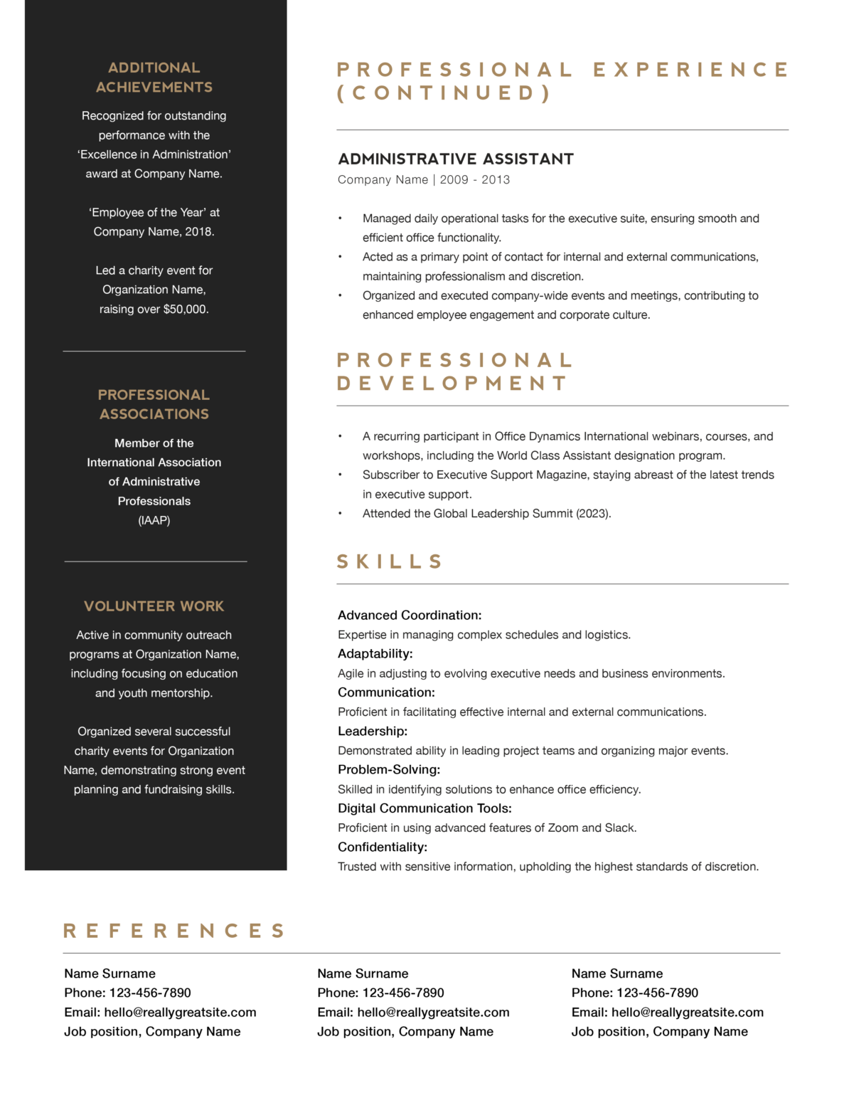 Executive Assistant Resume Examples and Guide