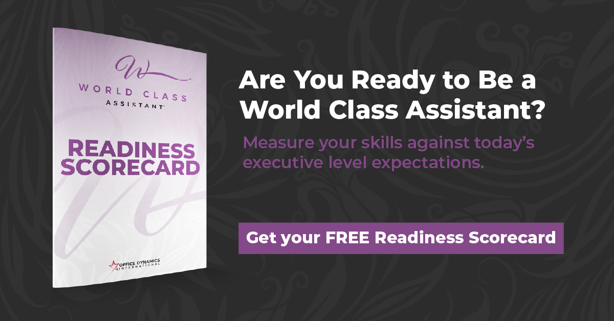 World Class Assistant Readiness Scorecard - Office Dynamics International